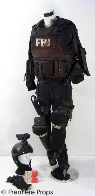 Hollywood Backlot - HOSTAGE Agent #5's Complete Burnt FBI SWAT Costume ...